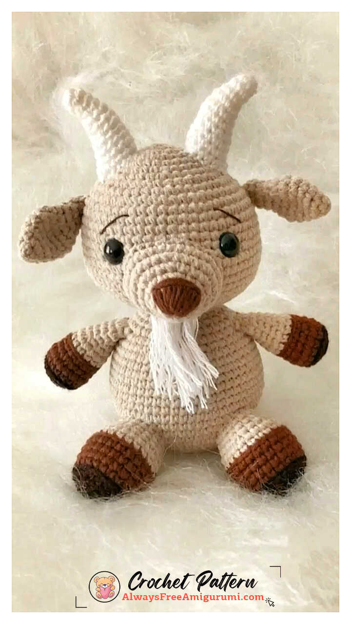 Amigurumi Goat Free Crochet Pattern - Always Free Amigurumi