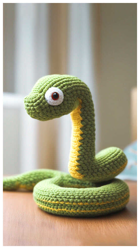 Cute Snake Amigurumi Crochet Free Pattern - Always Free Amigurumi