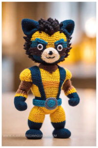 Amigurumi Wolverine Crochet Free Pattern - Amigurumi