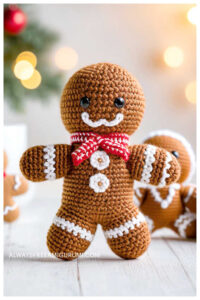 Crochet Gingerbread Man Amigurumi Free Pattern - Amigurumi