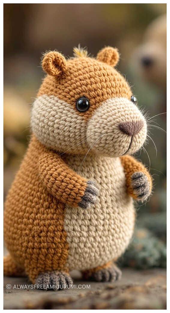 Amigurumi Cute Capybara Crochet Free Pattern - Amigurumi