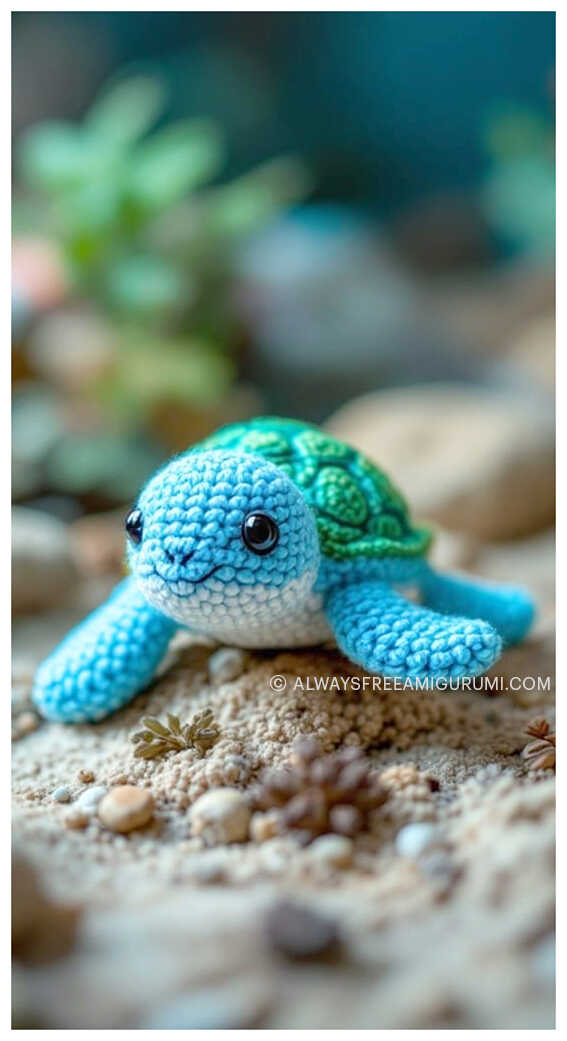 Phoebe the Sea Turtle Crochet Free Pattern - Amigurumi