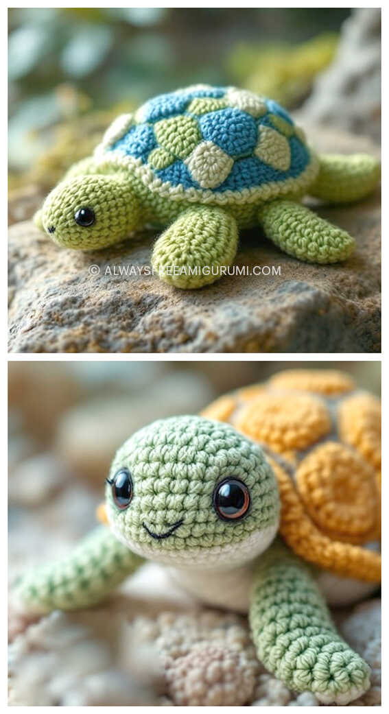 Phoebe the Sea Turtle Crochet Free Pattern - Amigurumi