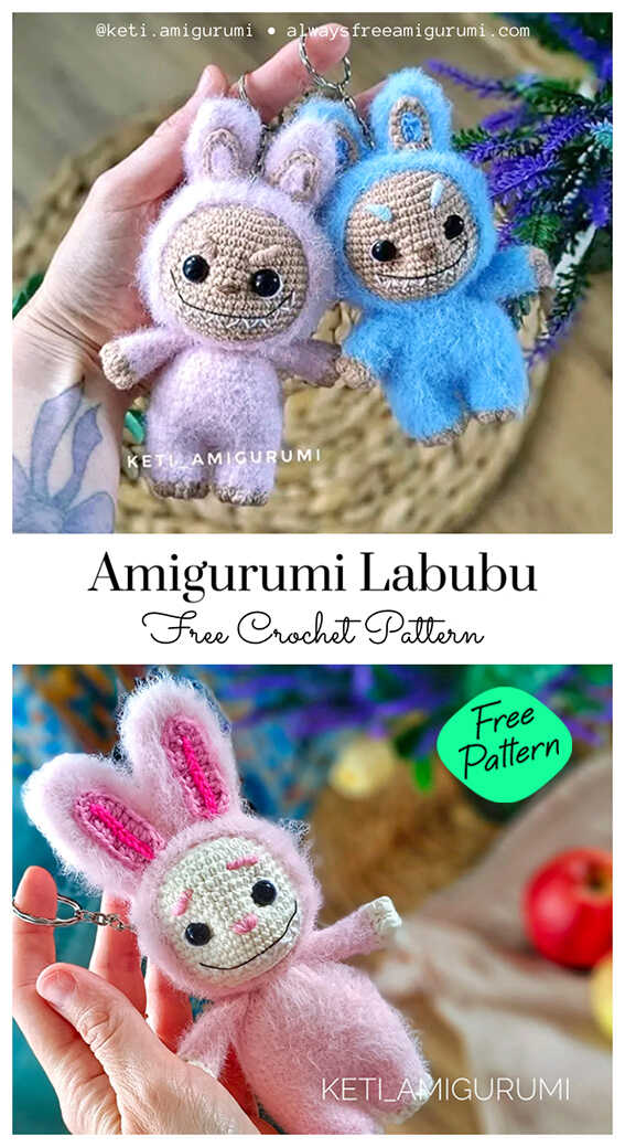 Amigurumi Labubu Free Crochet Pattern - Amigurumi