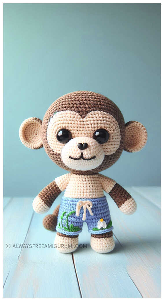 Easy Crochet Monkey Amigurumi Free Pattern - Amigurumi