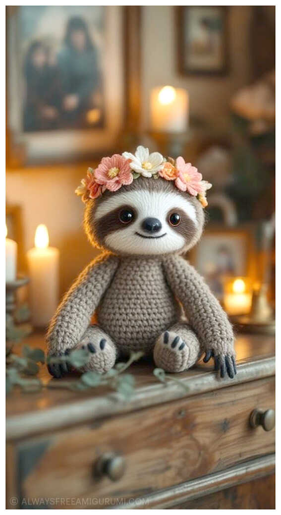 Cute Sloth Amigurumi Free Crochet Pattern - Amigurumi