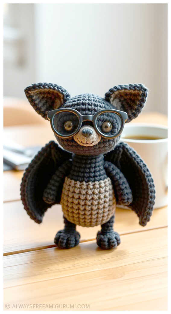 Amigurumi Mini Bat Crochet Free Pattern - Amigurumi